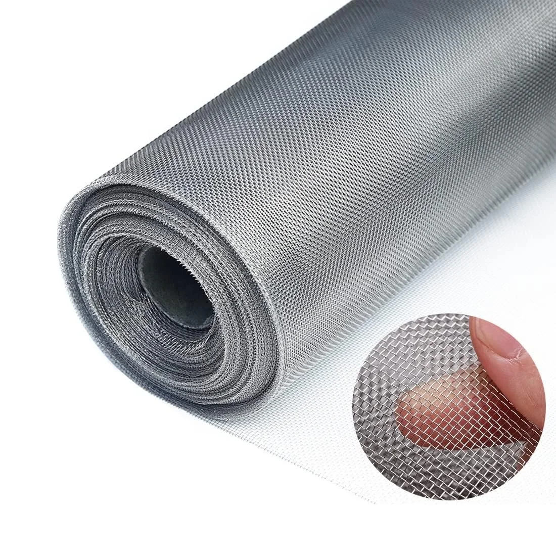 Wire Mesh 304 Stainless Steel Screen Roll Anti Insect Woven Wire Mesh ...