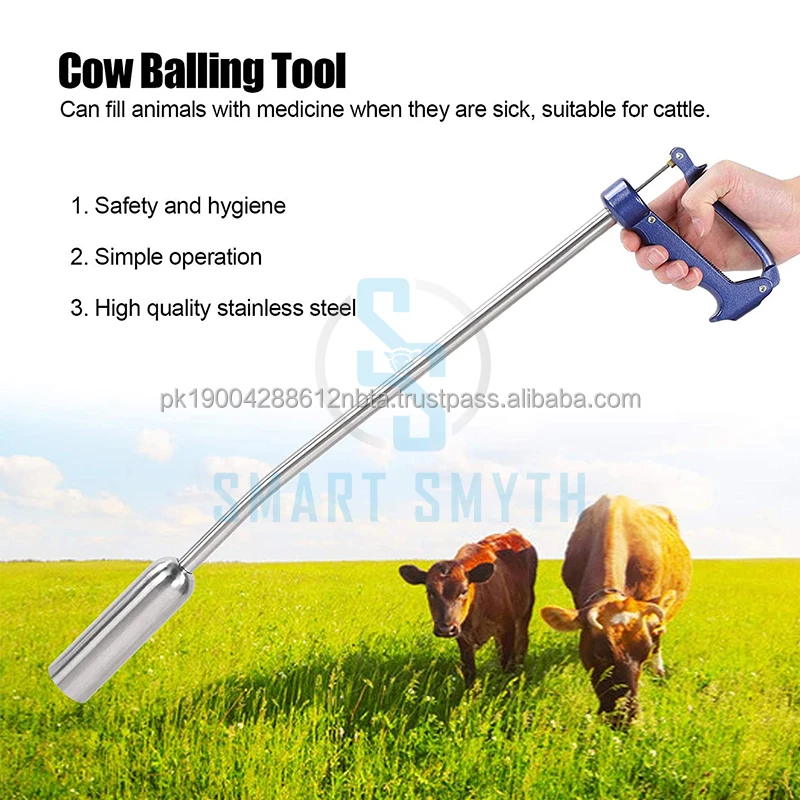 Balling Gun Livestock Stainless Steel Balling Tool Pill Pusher High ...