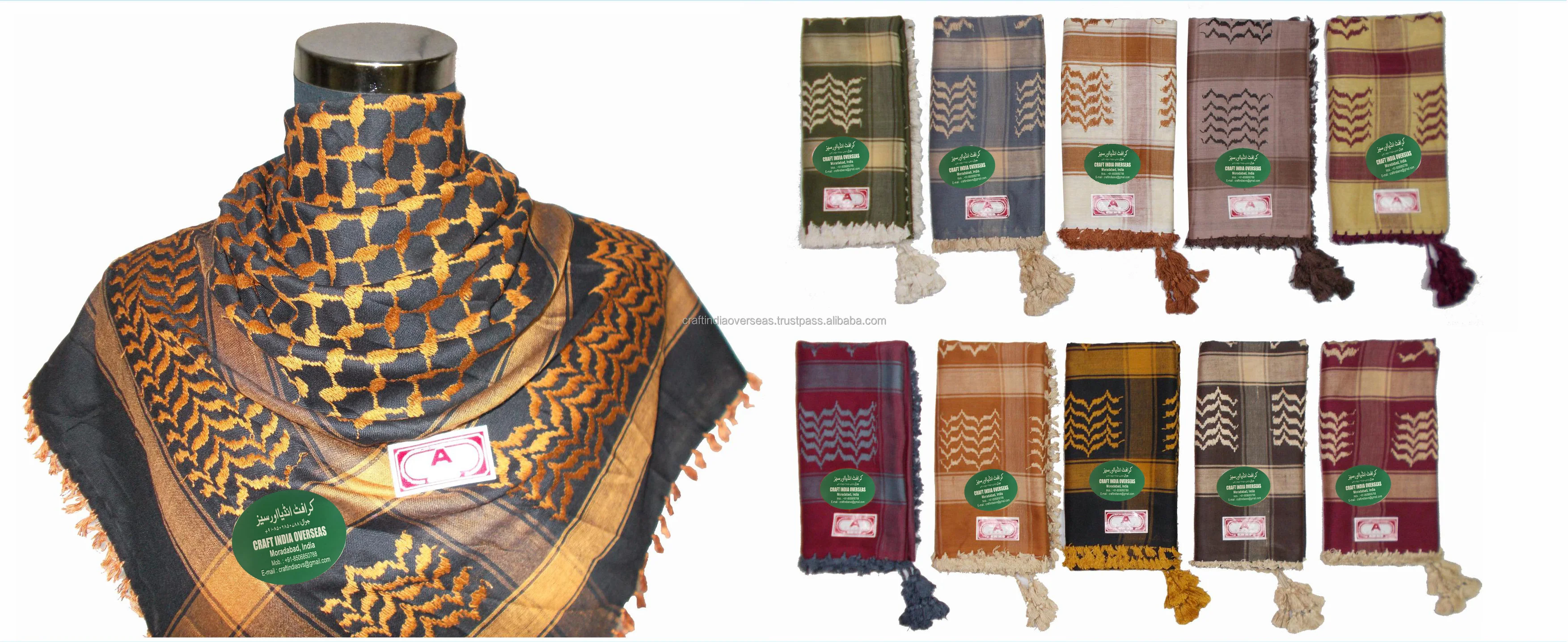 Shop Premium Shemagh Arafat Yashmagh Keffiah Shawls