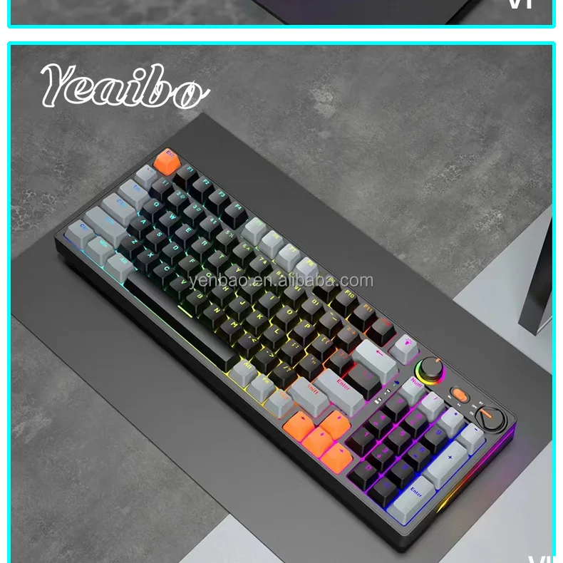 Yeaibo 98 with Protection Case - Cute Wooting He Cheap Mechanical Keyboard