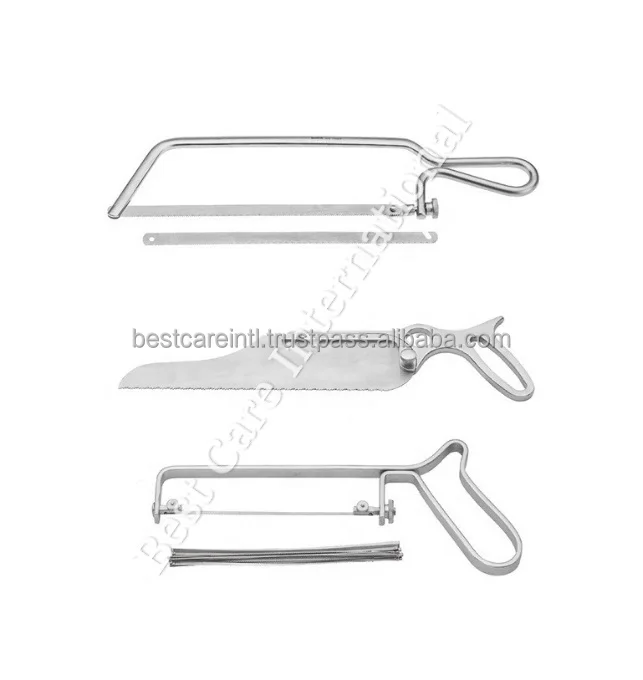 Anatomy Dissection Kit - Autopsy Saw 3 Pcs Kit by BEST CARE INTERNATIONAL