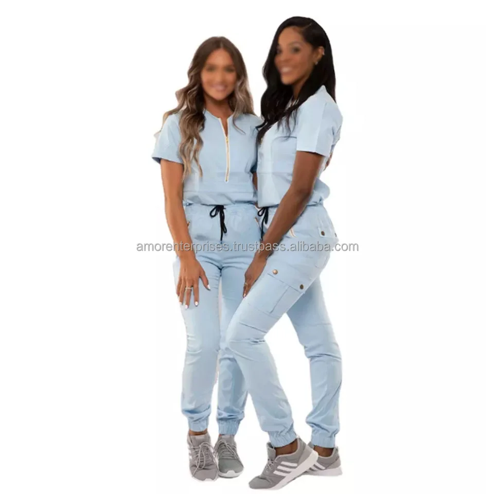 Wholesale Hospital Uniforms Medical Scrubs Nurse Short Sleeve Scrubs Suit Women Scrubs Uniforms