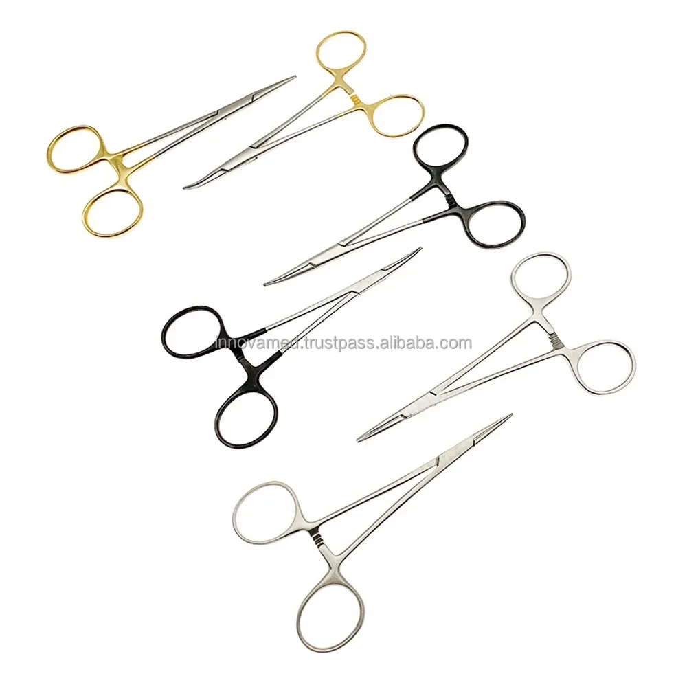 Surgical Hemostatic Kelly Clamp Forceps Artery Holding Locking Hemostat ...
