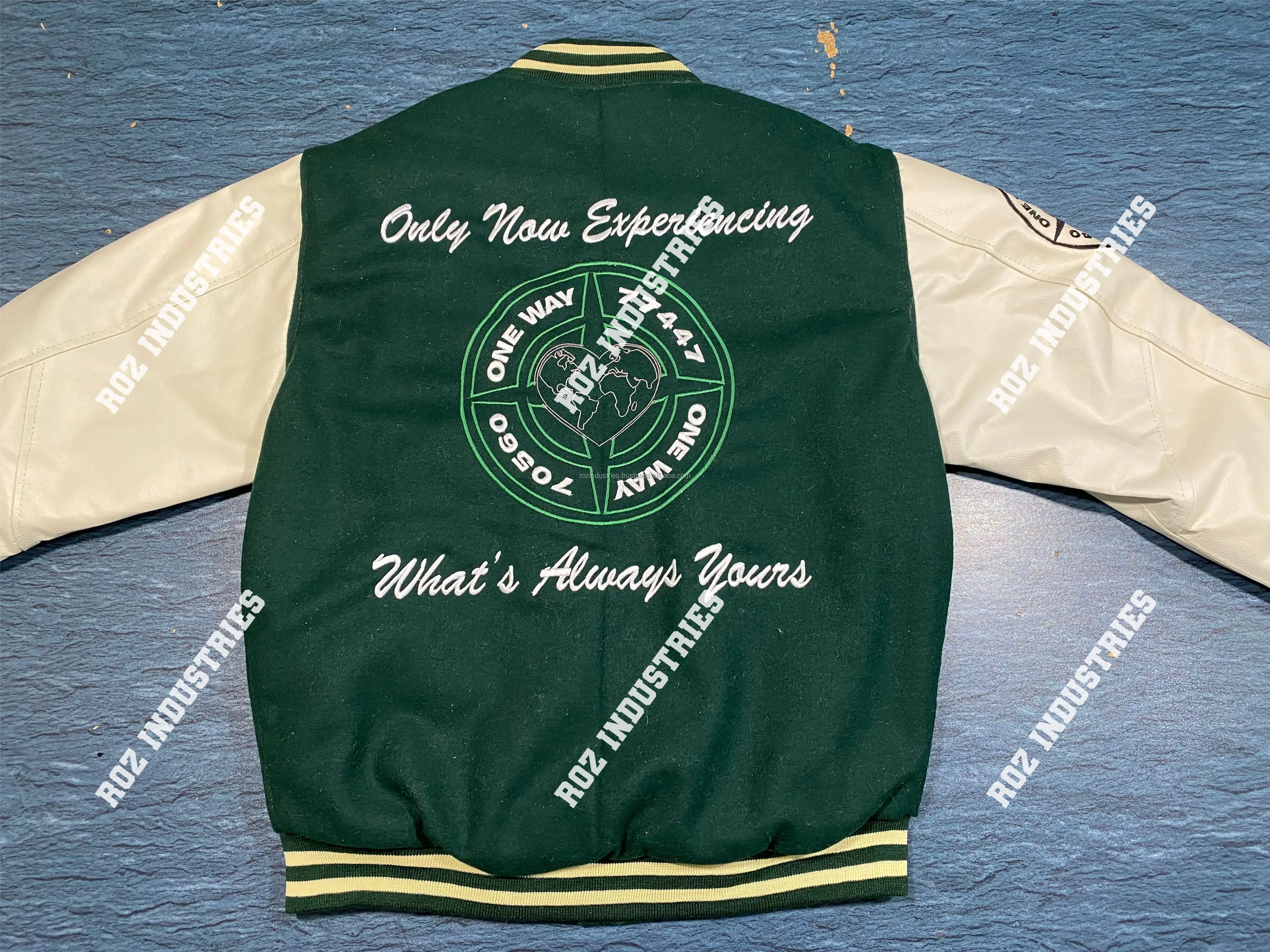 Men Nylon High Quality Blank Custom Wholesale Satin Varsity Letterman ...