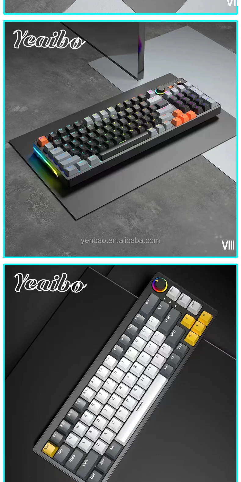 Yeaibo 98 with Protection Case - Cute Wooting He Cheap Mechanical Keyboard