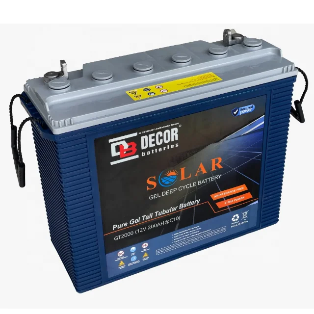 DECOR 12V 200AH Pure Gel Battery - 1900 Cycles & 7yrs Life