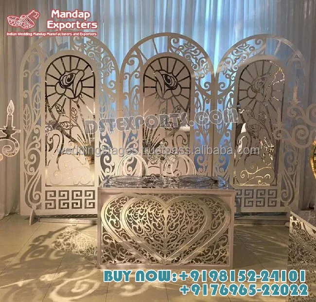 Luxury Rose Design Laser Cut Backdrop For Party New Design Wedding ...
