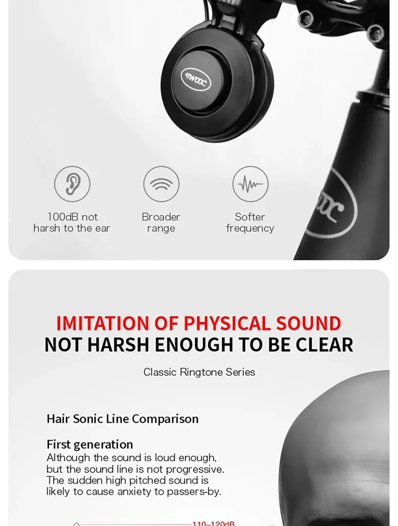 Twooc Bicycle Electronic Horn Volume Adjustment 4 Kinds Of Classic ...