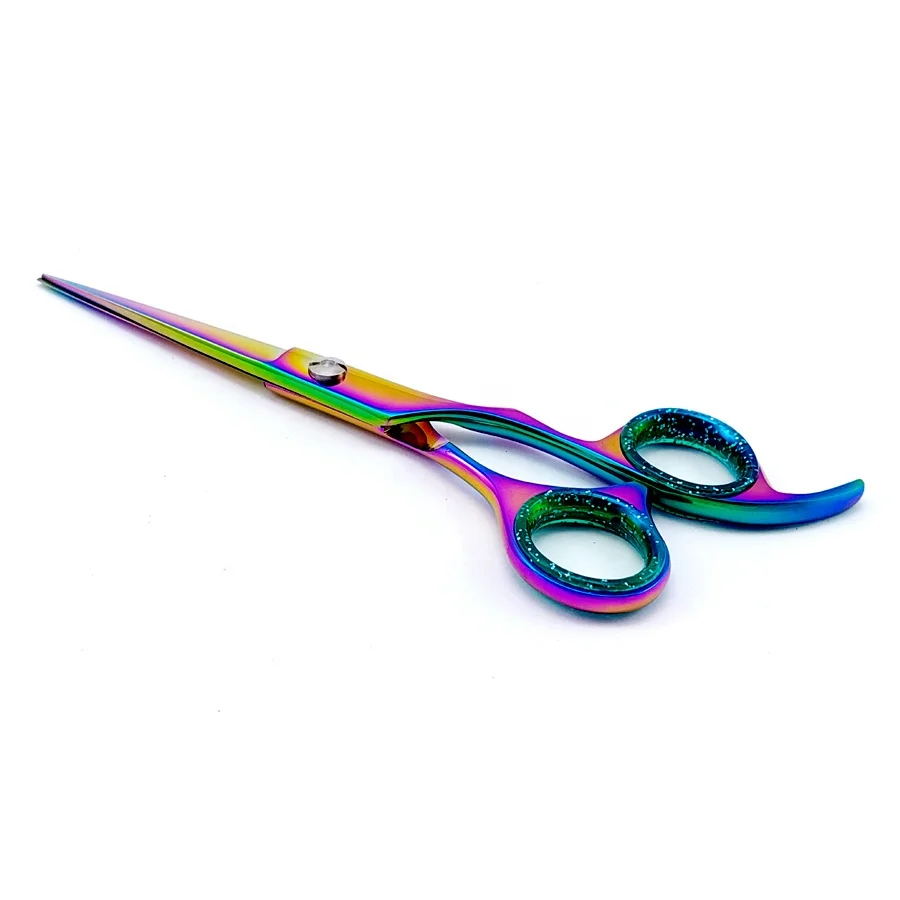 Beautiful Top Quality Rainbow Color Scissors With Removable Finger Ring ...