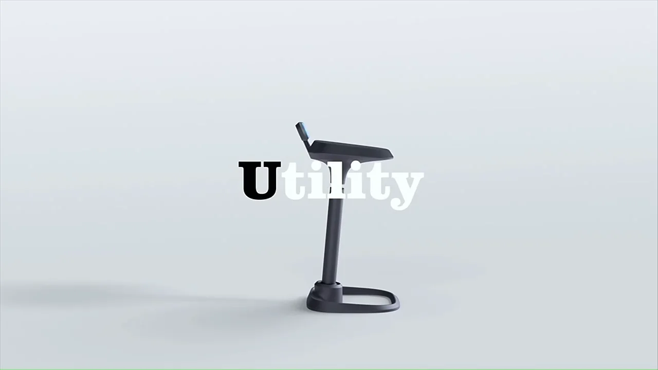 Zero Standing Seat Height Adjustable Sit Stand Stool Wobble Work Stool ...