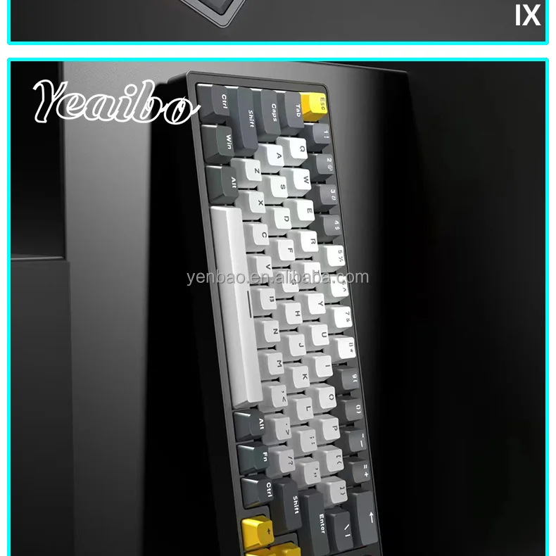 Yeaibo 98 with Protection Case - Cute Wooting He Cheap Mechanical Keyboard