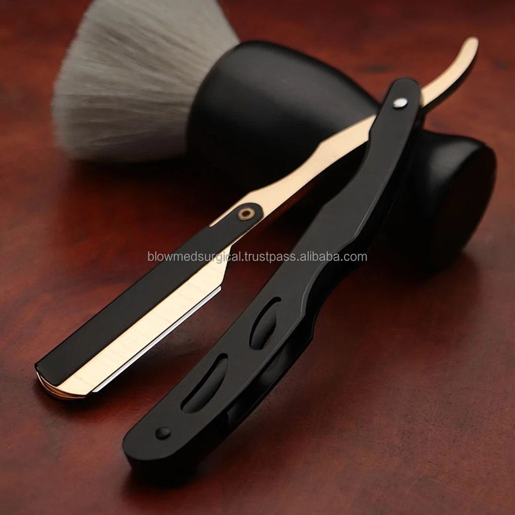 Professional Manual Shaver Straight Edge Stainless Steel Sharp Barber ...
