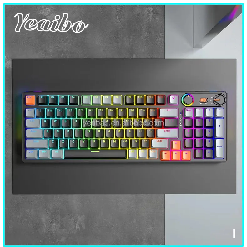 Yeaibo 98 with Protection Case - Cute Wooting He Cheap Mechanical Keyboard