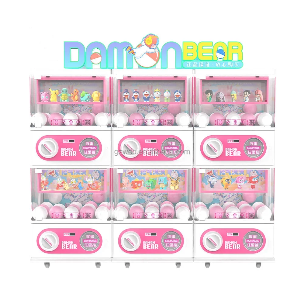 WANGERBAO Super Commercial Bilayer Cube Capsule Toy Gacha Mini Vending ...