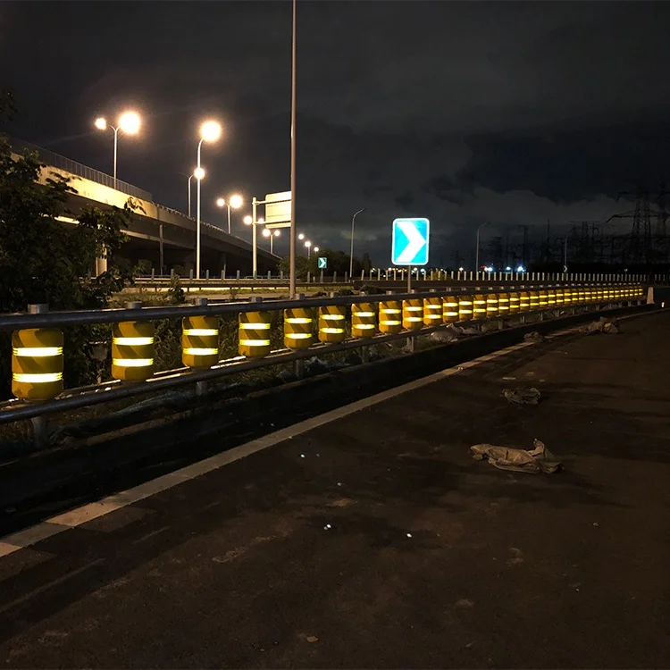 Iso Standard Highway Yellow Safety Barrier Traffic Safety Guardrail ...