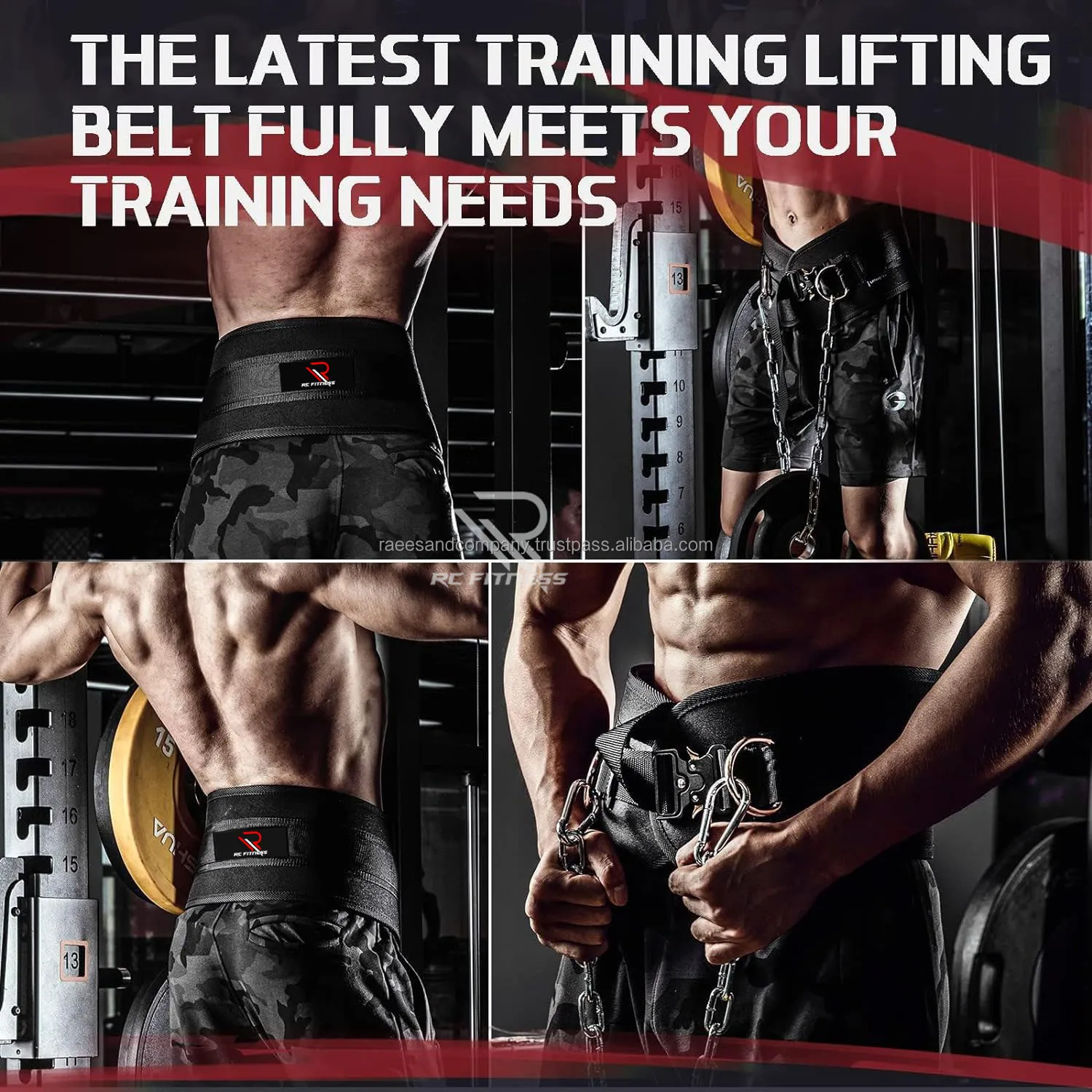 Upgraded Steel Chain & Nylon Weight Lifting Gym Fitness Exercise ...