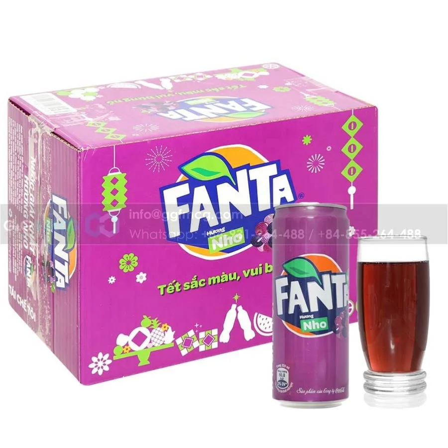 Fanta Grape Soft Drink Quality High From Vietnam 320ml X 24 Cans - Buy Fanta Grape,Fanta Grape ...