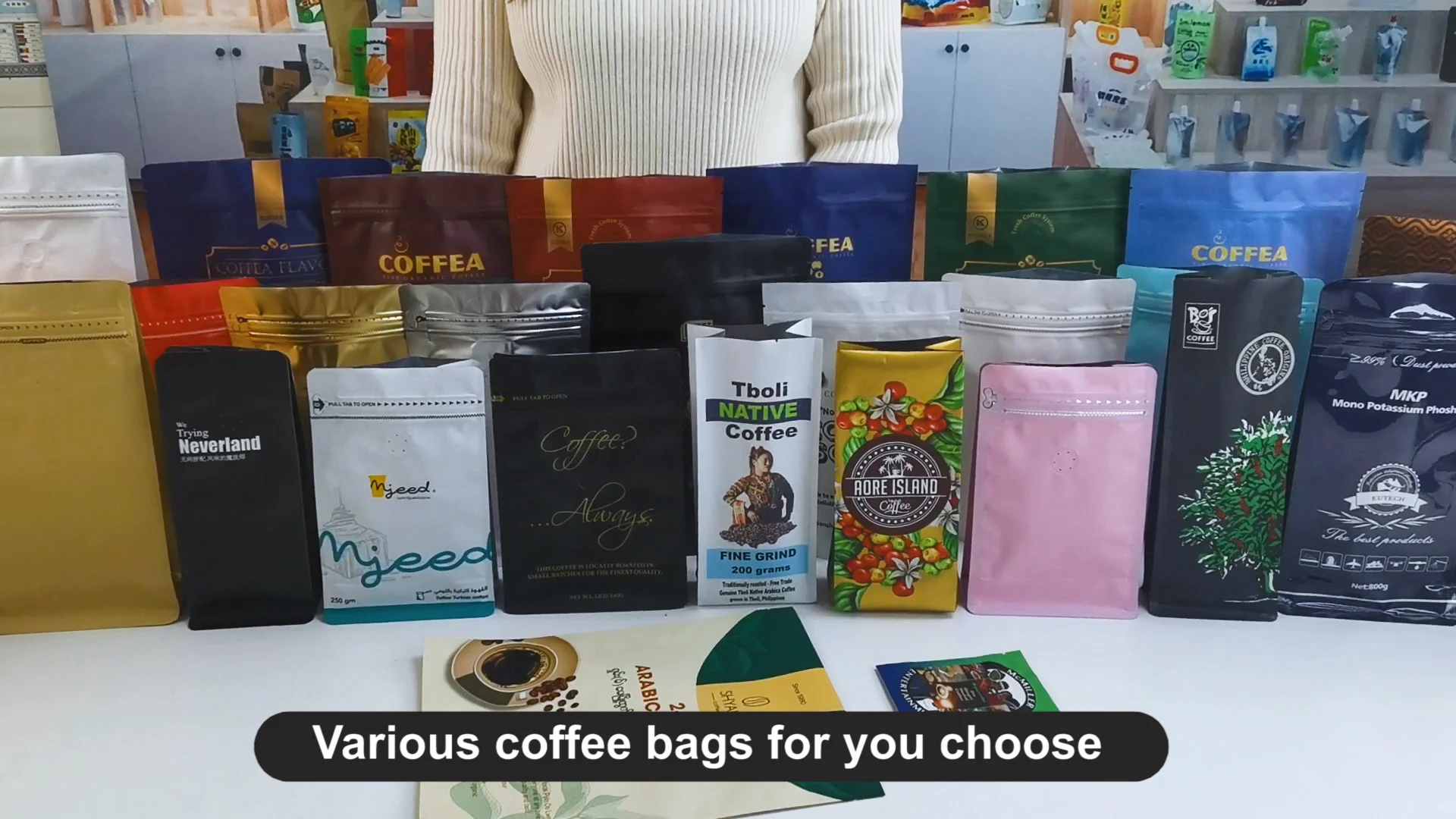 Box Pouch 1 Pound Coffee Bag With One-way Degassing Valve,Stand Up ...