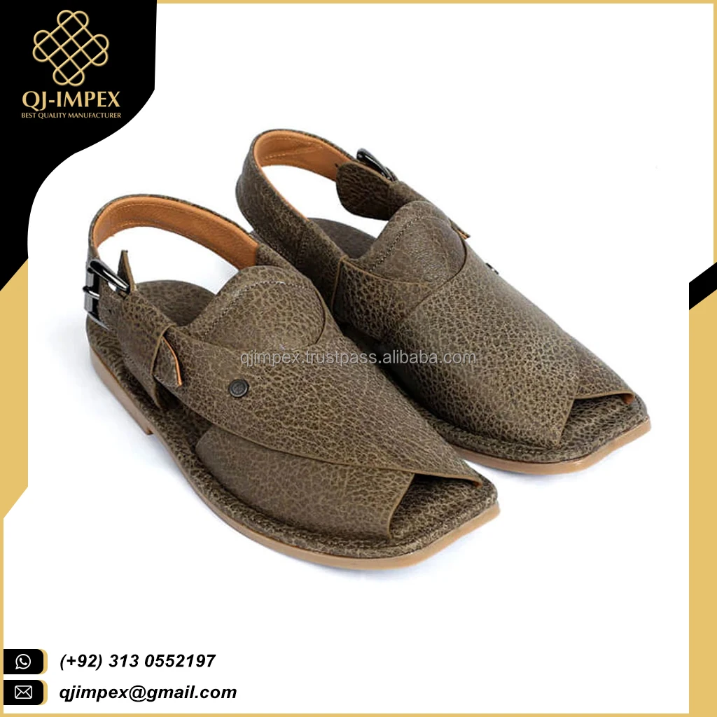 Handmade Afghani And Pakistani Peshawari Chappal Men's 100% Genuine ...