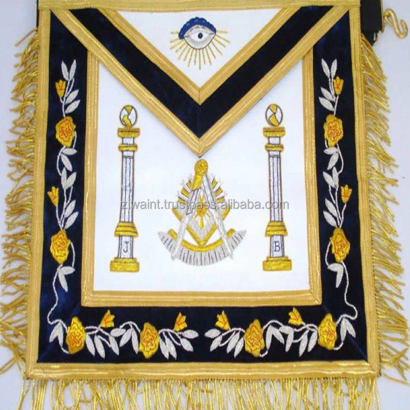 Factory-Made Masonic Mark Regalia Dress Apron Collar Set Real Leather ...