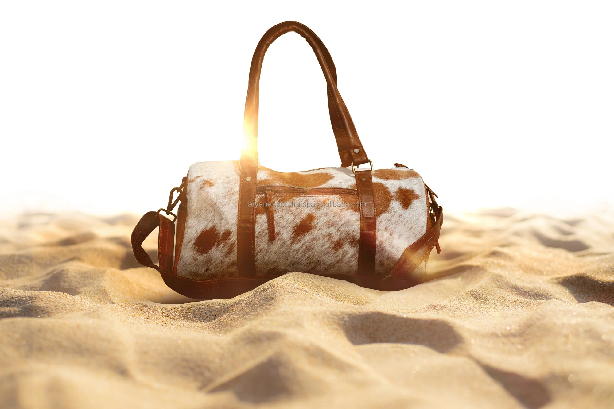 New Western Real Cowhide Fur Leather Luggage Bags Multi Uses Handmade ...