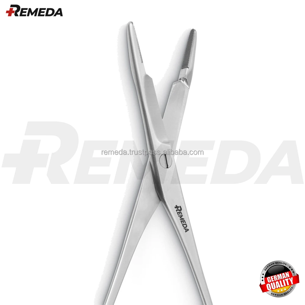 REMEDA Olsen HEGAR Needle Holder Needle Driver with Scissors Cutting ...