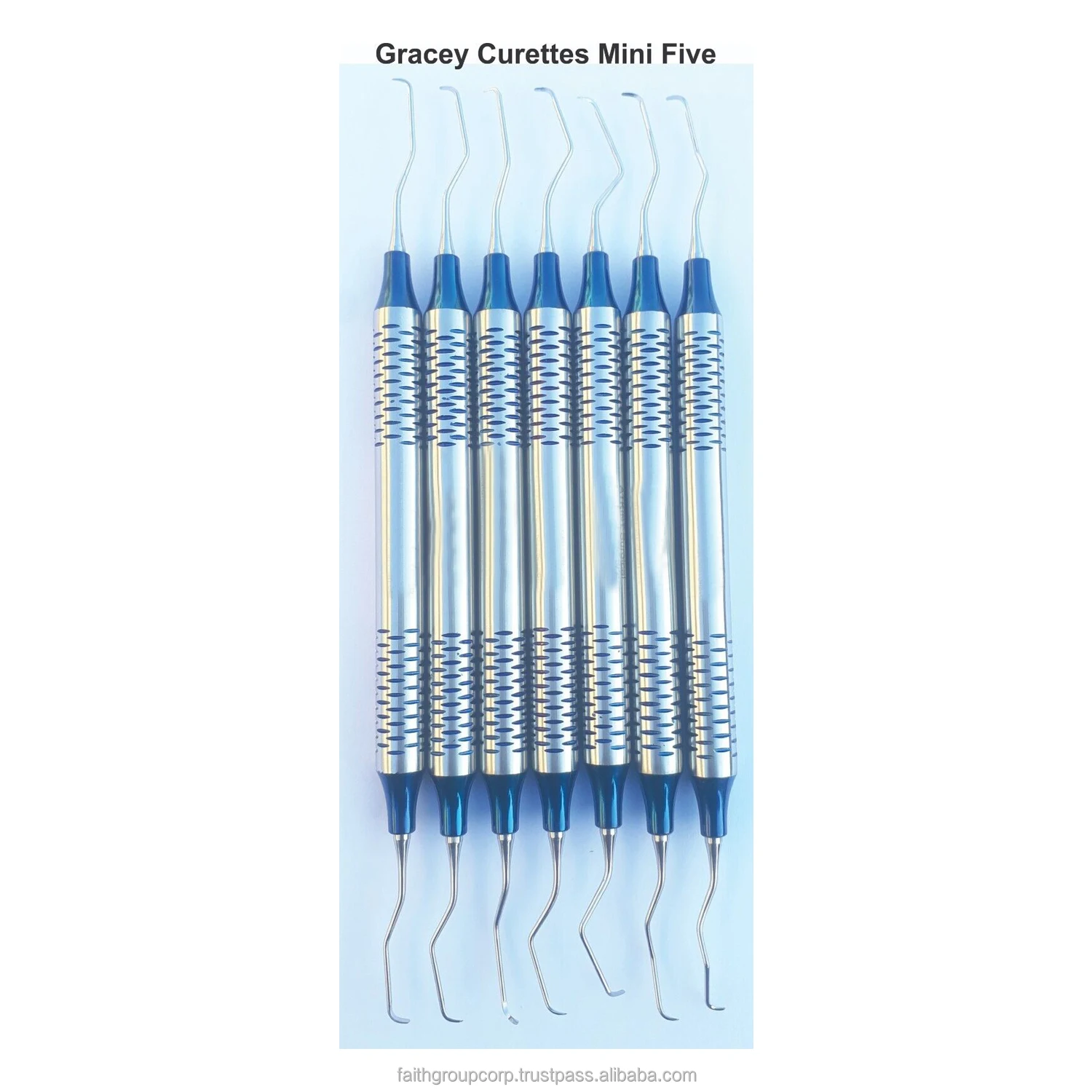Hot Sale Dental Instruments Gracey Curettes Mini Five Set of 7 Dental ...