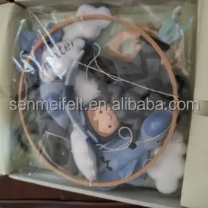 Woodland Forest Safari Deer Monkey Lion Hanging Mobile Toy Nursery Room ...