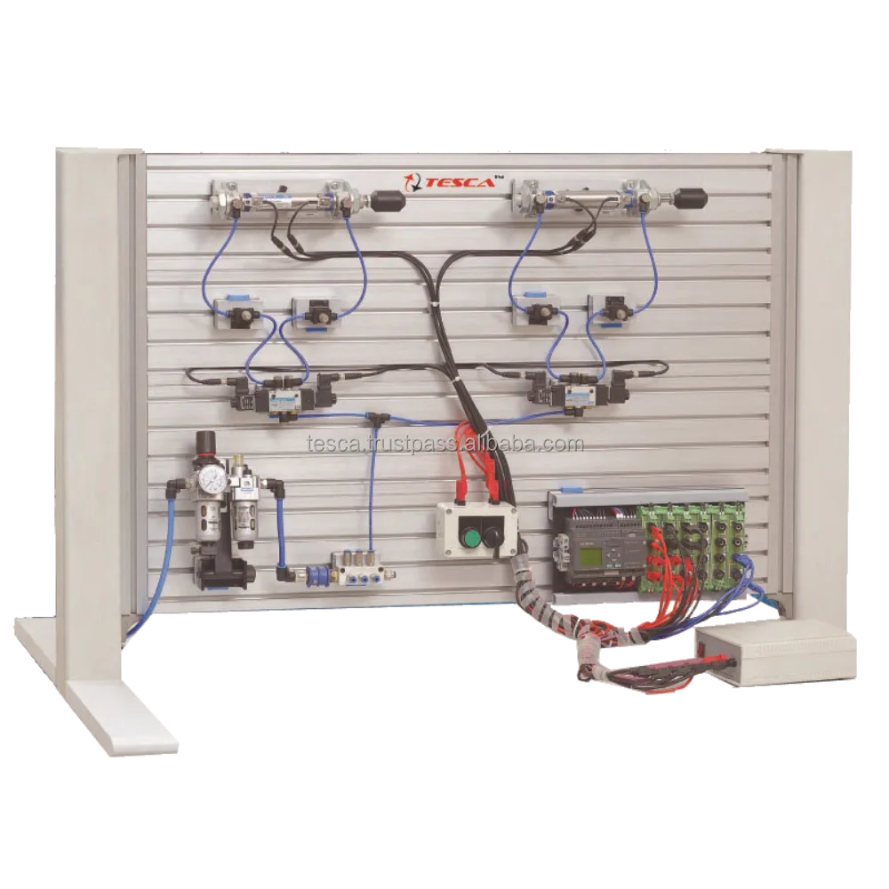 Basic Electro Educational Pneumatic Trainer Kit Plc With Inclined ...