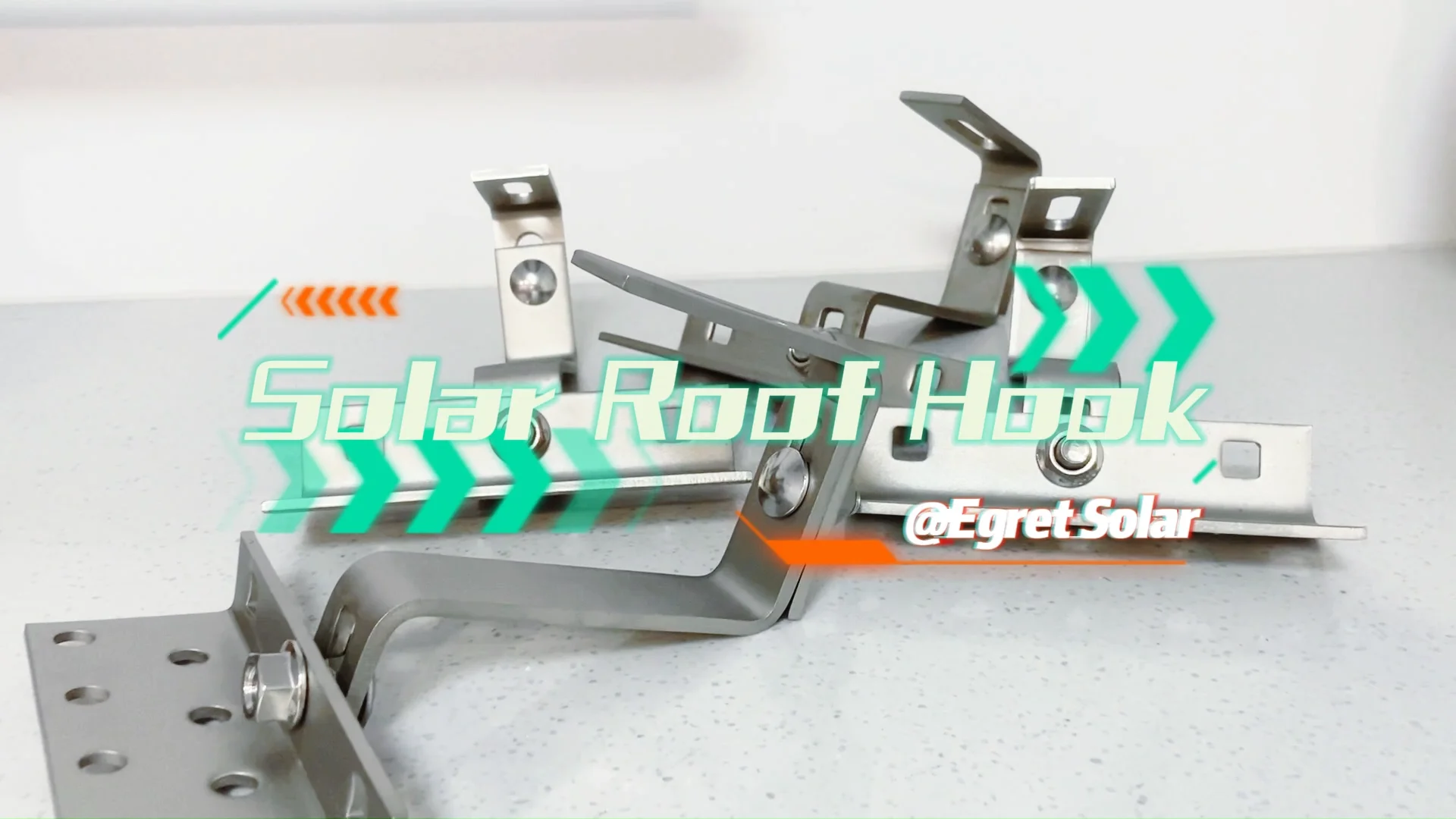 Customized Stainless Steel Tile Roof Solar Hook For Solar Panel ...