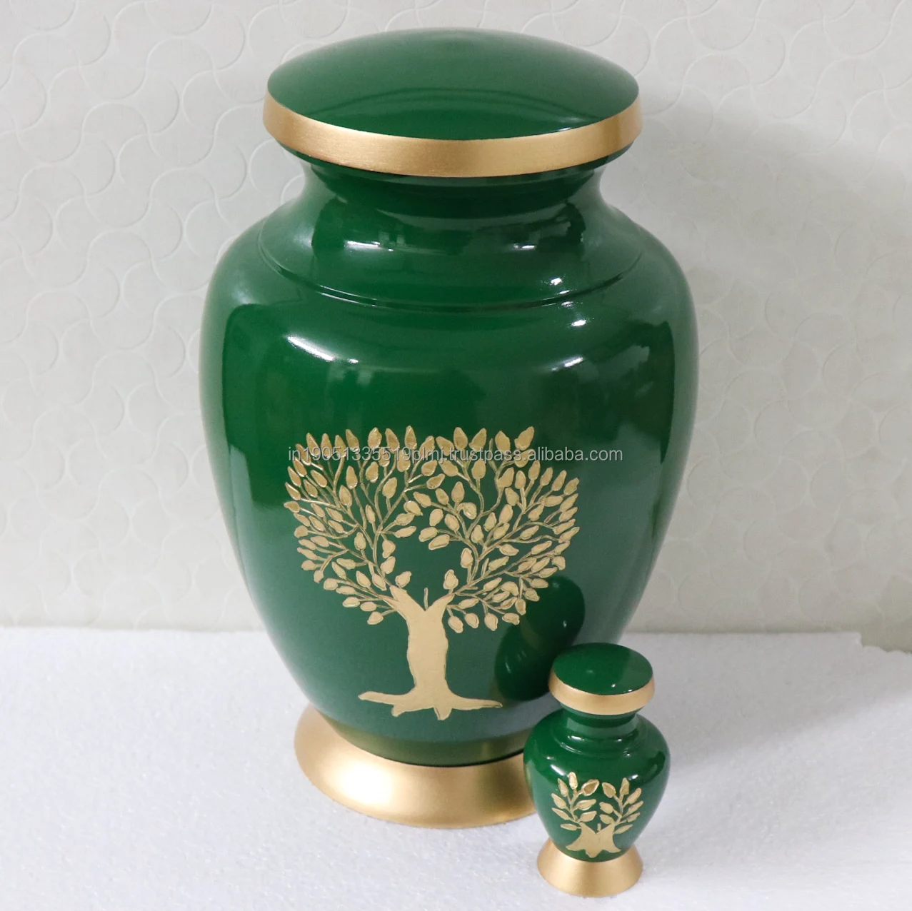 Aria Banyan Tree Aluminium Cremation Urns For Human Ashes Adult ...