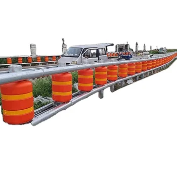 Rolling Barrier Guardrail Railing Emergency Linear Highway Galvanized ...