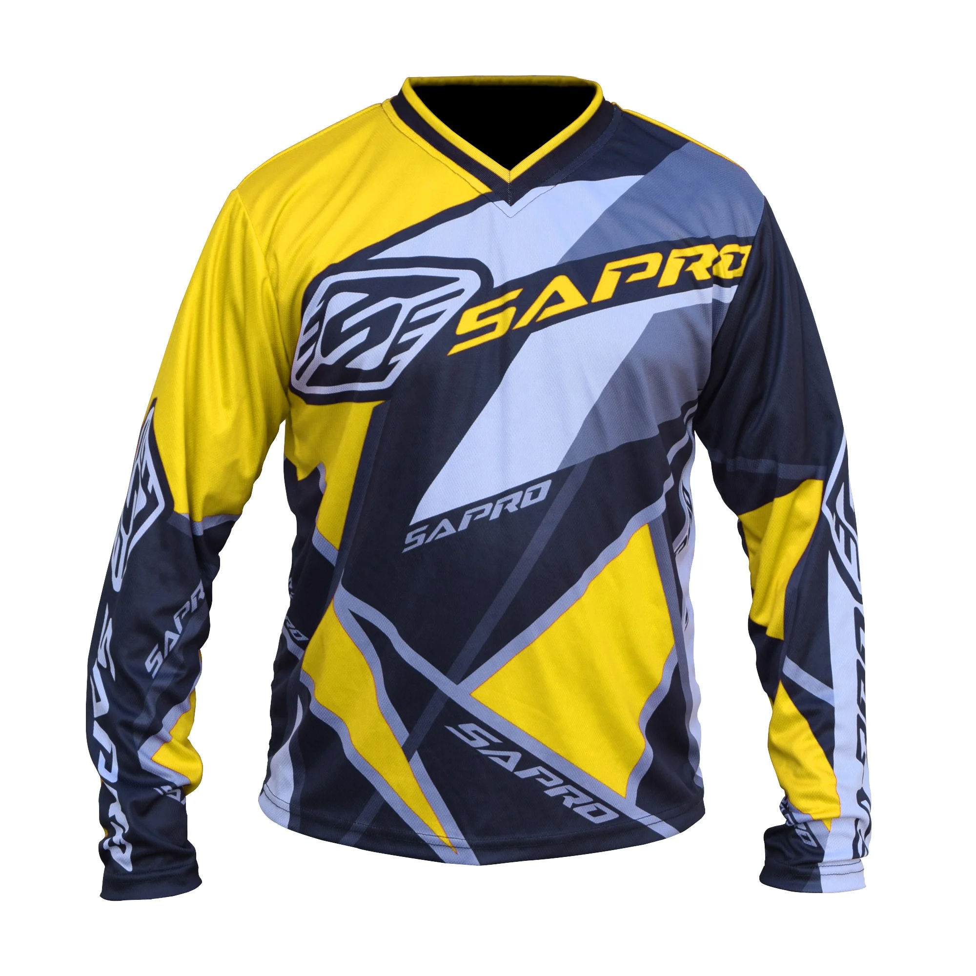 Yellow Phantom Motorcycle Racing Suit / Sapro Mx Sport Motorbike Suit ...