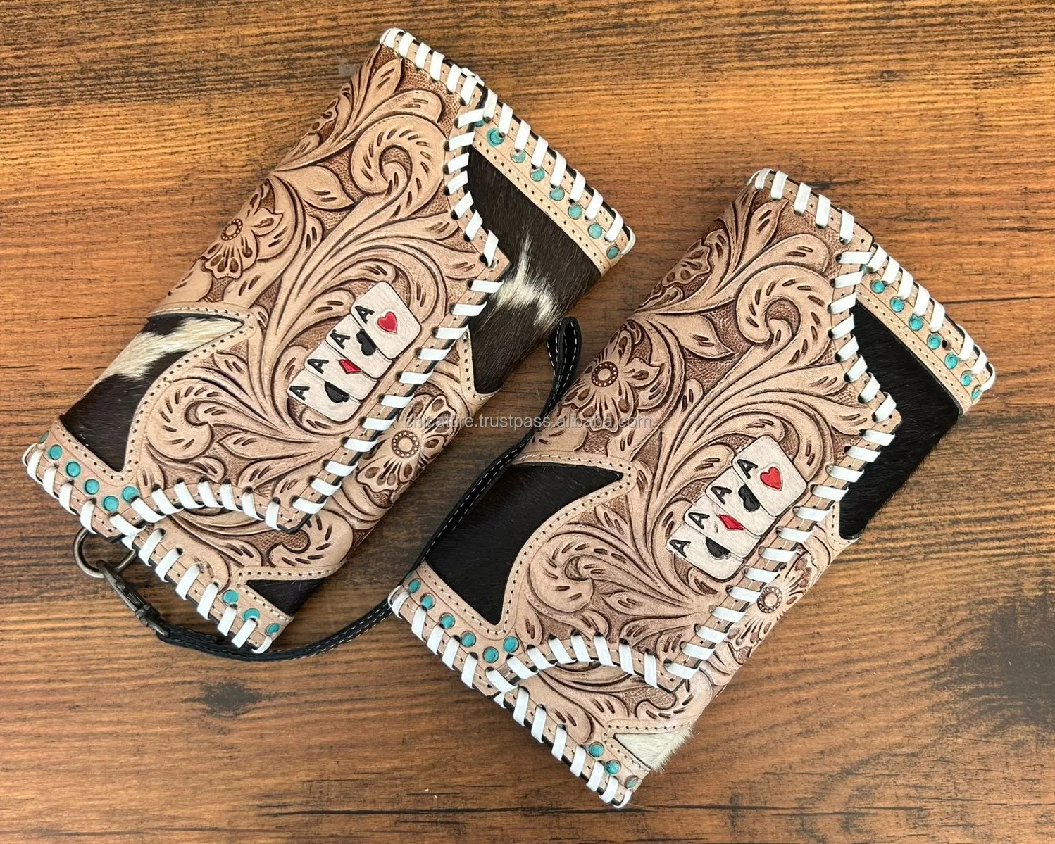 New Arrival Hand Tooled Leather Clutch Phone Case Stylish Genuine ...