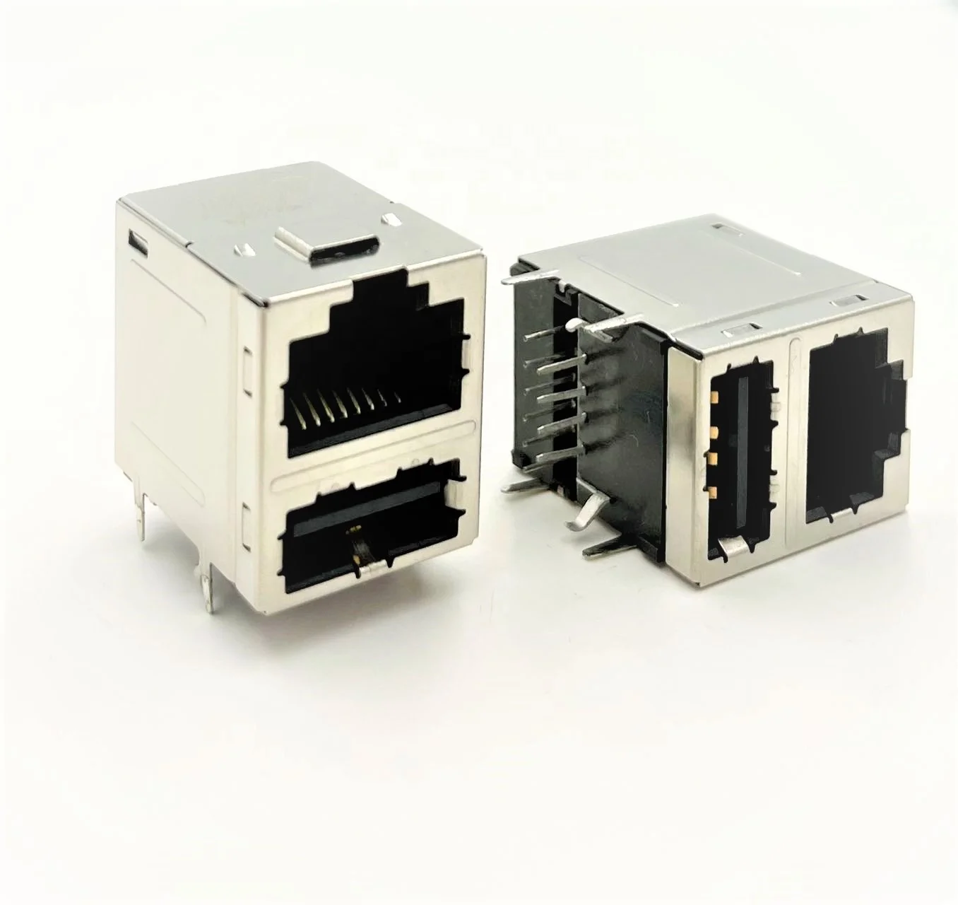 Customized Cat5e Rj45 Jack Female Connector Single Port Tab Up Shielded ...