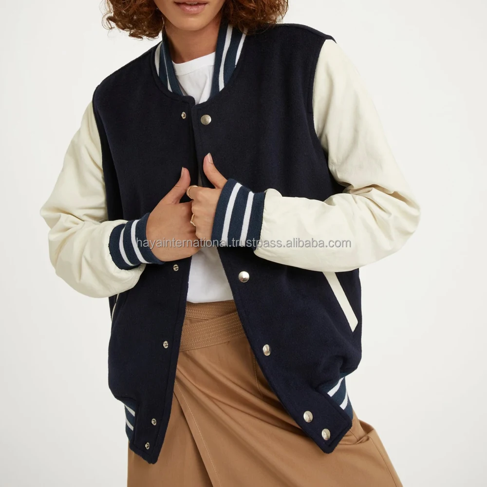Blank Custom Embroidery Logo Varsity Letterman Jackets Best Selling Vintage Blank Varsity Jacket ...