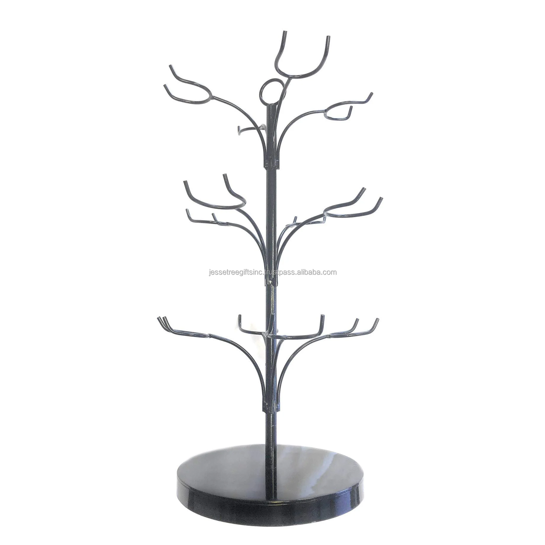 Metal Wire Wine Glass Tree With Nickel Plating Finishing Rectangular Shape Elegant Design High