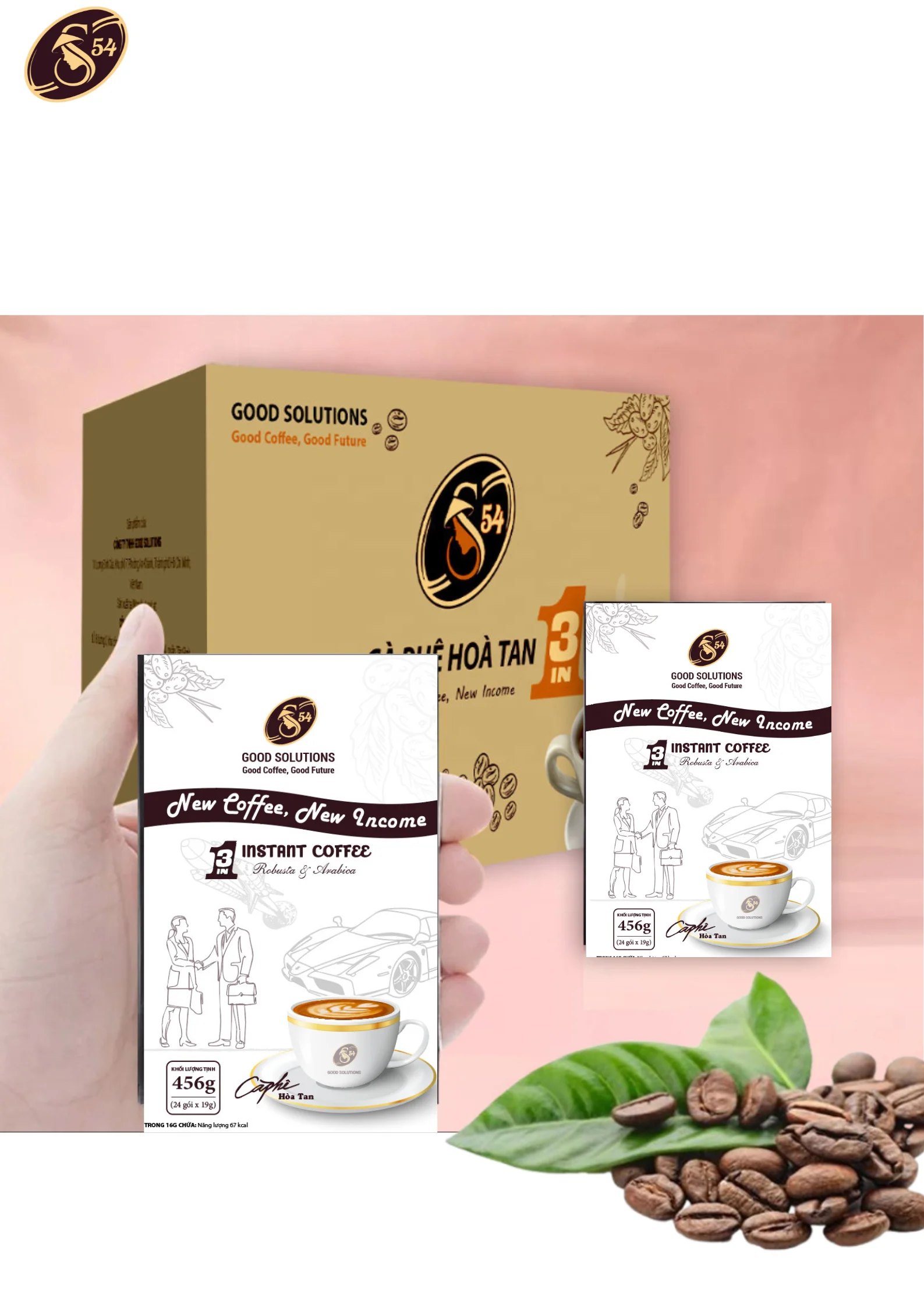 S54 Instant Coffee: 3in1 Arabica-robusta Instant Coffee 24 X 19g ...