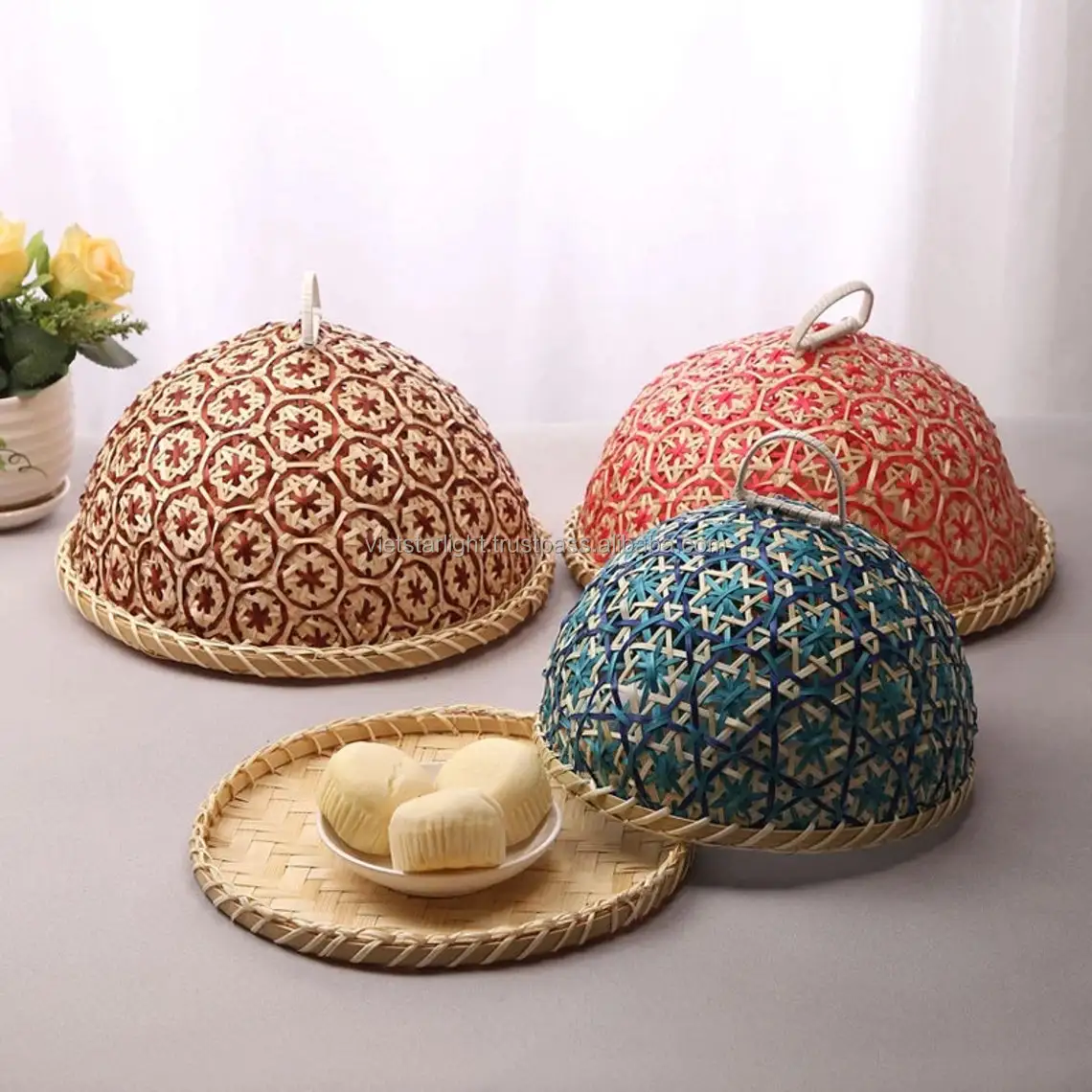 Bamboo Tray Bamboo Food Cover And Base Set Bread / Jennie: +84 909 801 ...