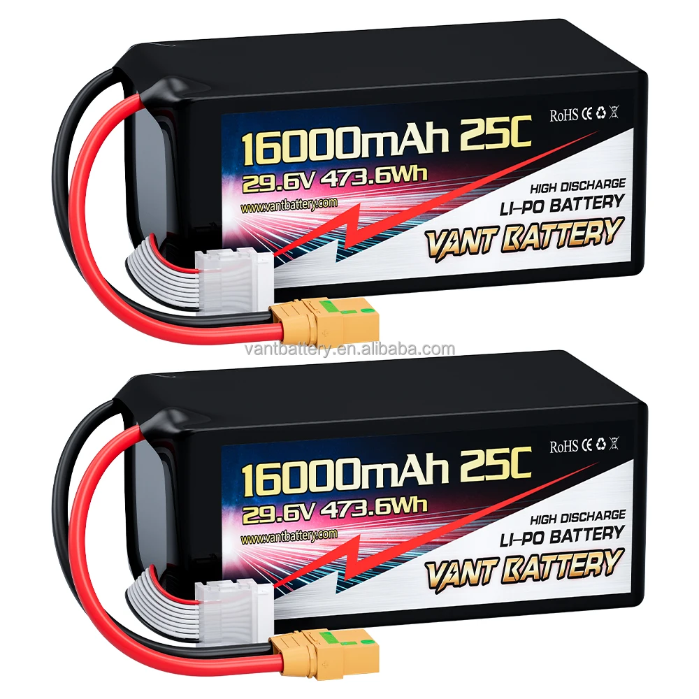 VANT FPV Battery Drone Battery 8S 29.6V 16000mAh 25C RC Lipo Battery ...
