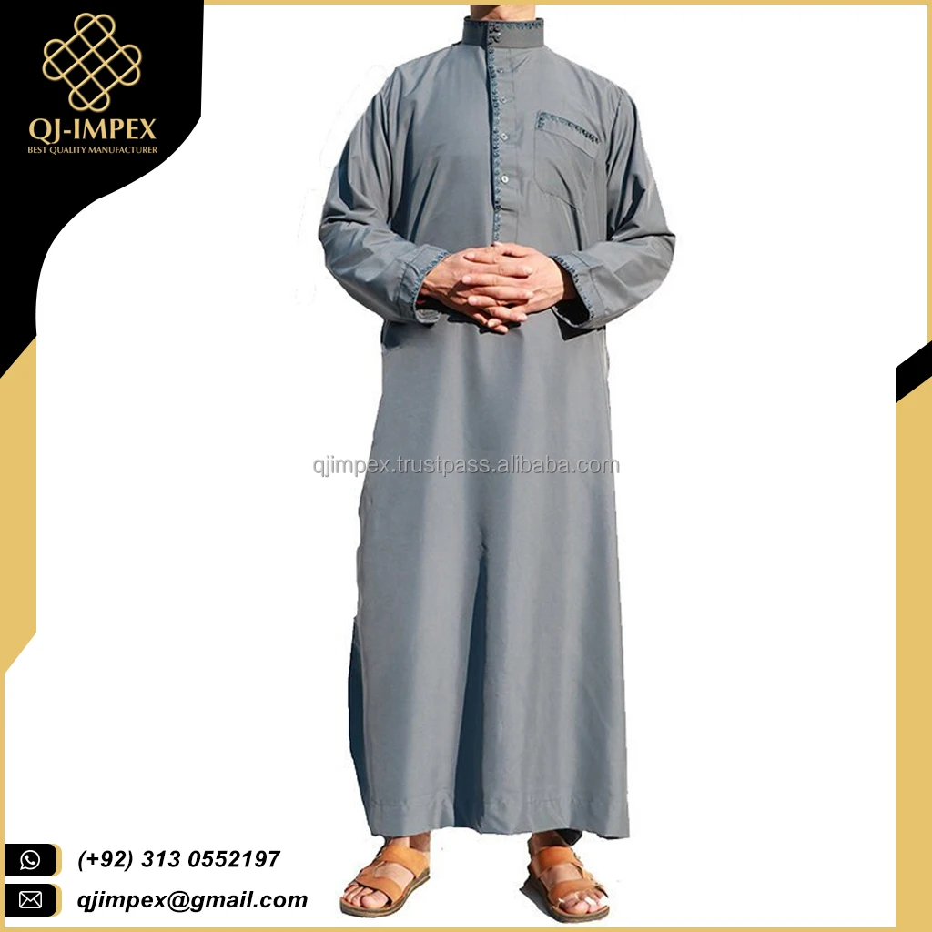 Traditional Men Muslim Clothing Dress Thobe Arab Dress For Men | New ...
