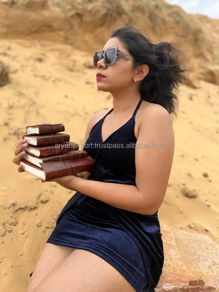 New Real Hand Tooled Embossed Leather Secure Thread Closure Journal ...