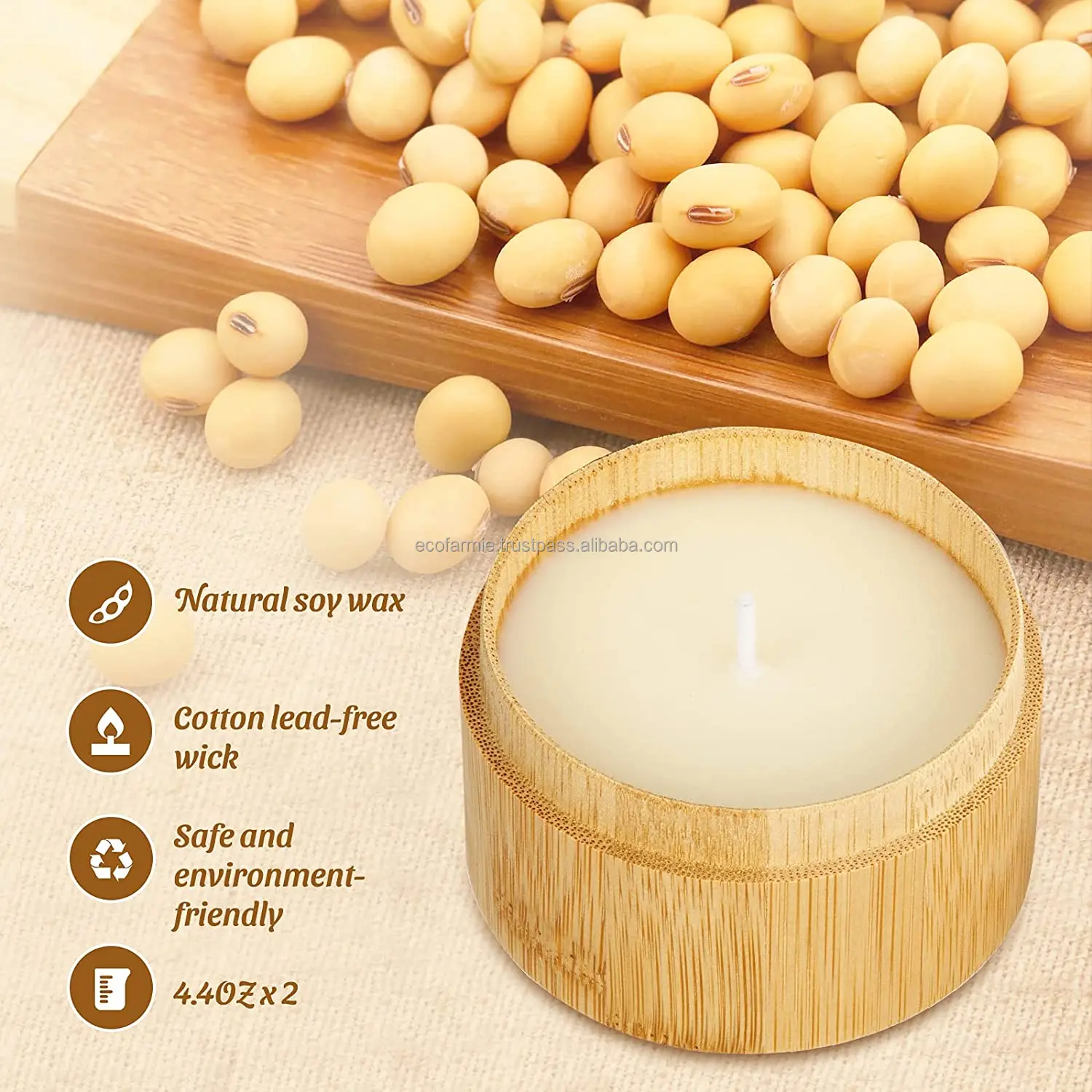 Eco-friendly Bamboo Candles - Premium Quality & Custom Design
