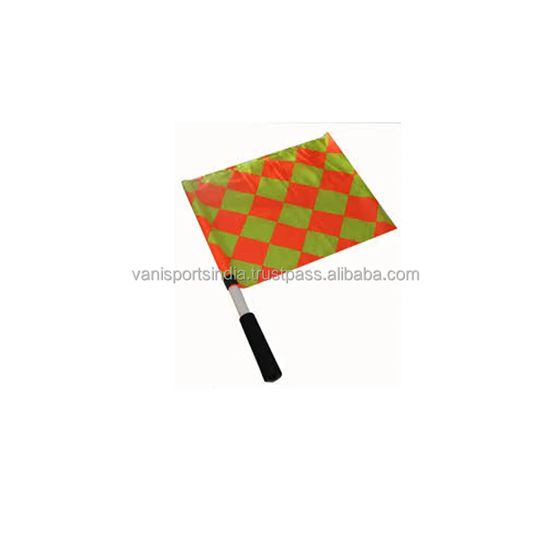 Soccer Referee Linesman Flag Diamond Pattern Hand signal Referee Flag ...