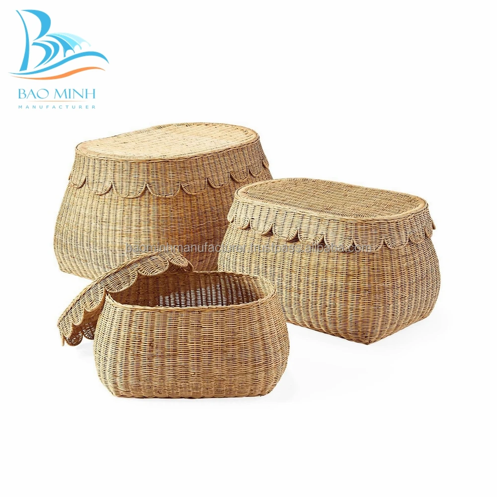 2023 Hot Style Rattan Wicker Storage Baskets - Perfect for Neatening