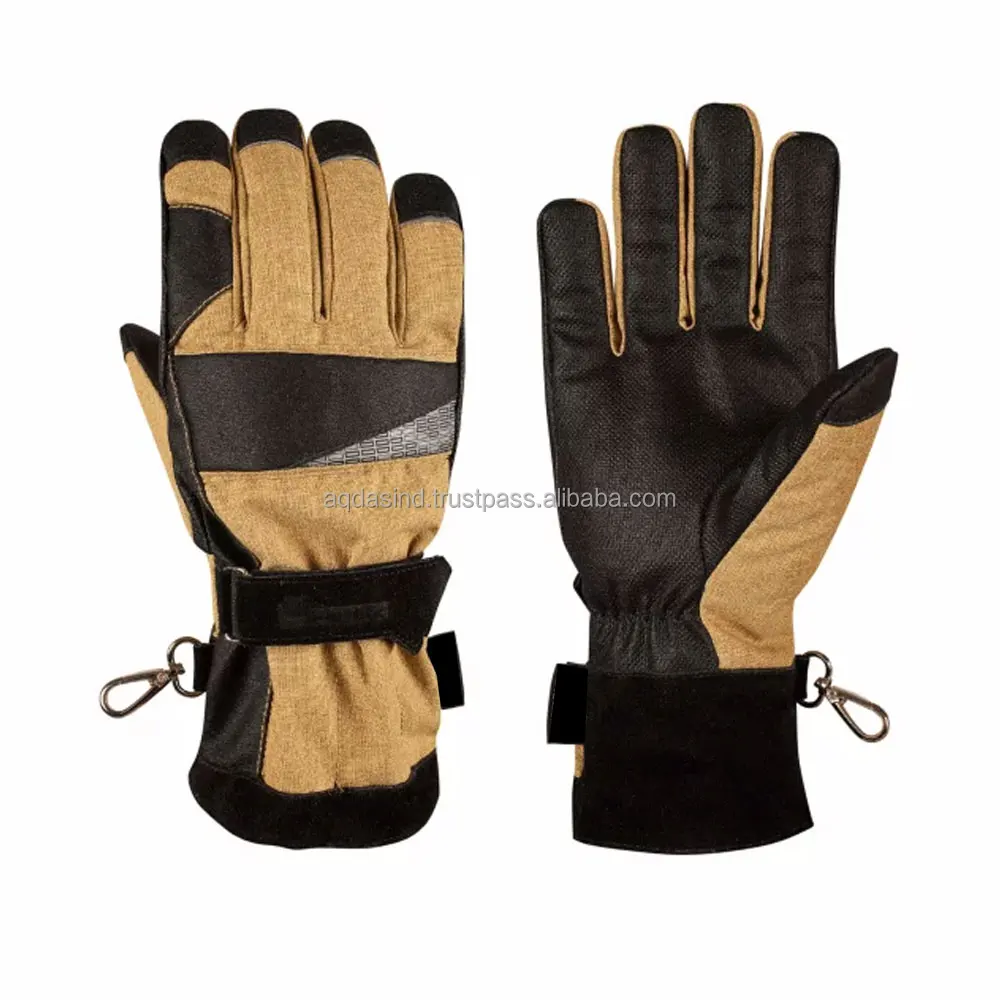 Structural Firefighting Gloves Gauntlet/ Extreme Fire Resistant Gloves ...