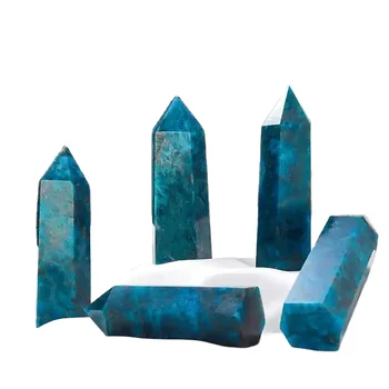 Large Natural Healing Crystal Wand Tower Faceted Single Point Crystal ...