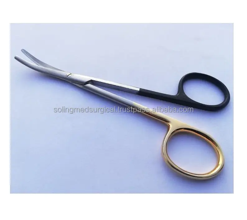 Fomon Nasal Stainless Steel Super Cut Black Handle Scissors/rhinoplasty ...