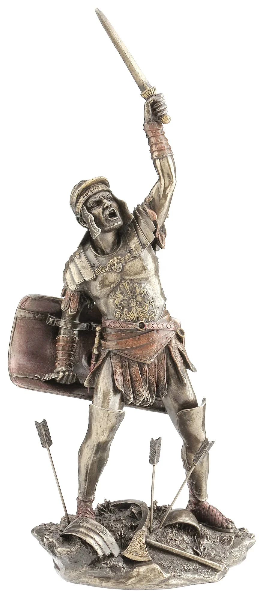 Veronese Design -roman Figure-spartacus(bronze + Color) - Cold Cast ...