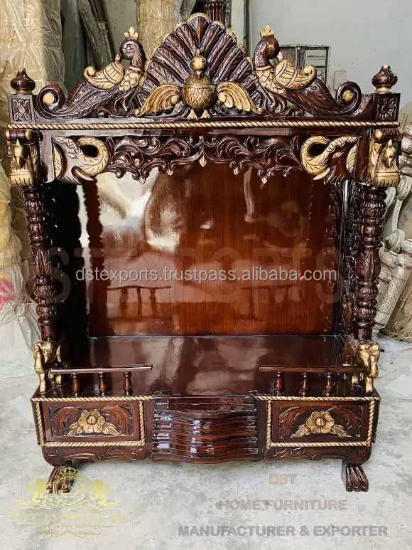 Gorgeous Pooja Mandir Designs for Home - DST Teak Wood